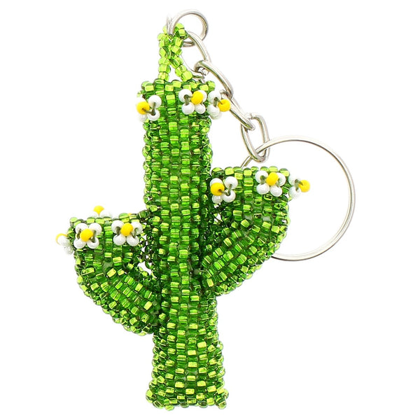 Beaded Keychain Saguaro – Arte Indigena